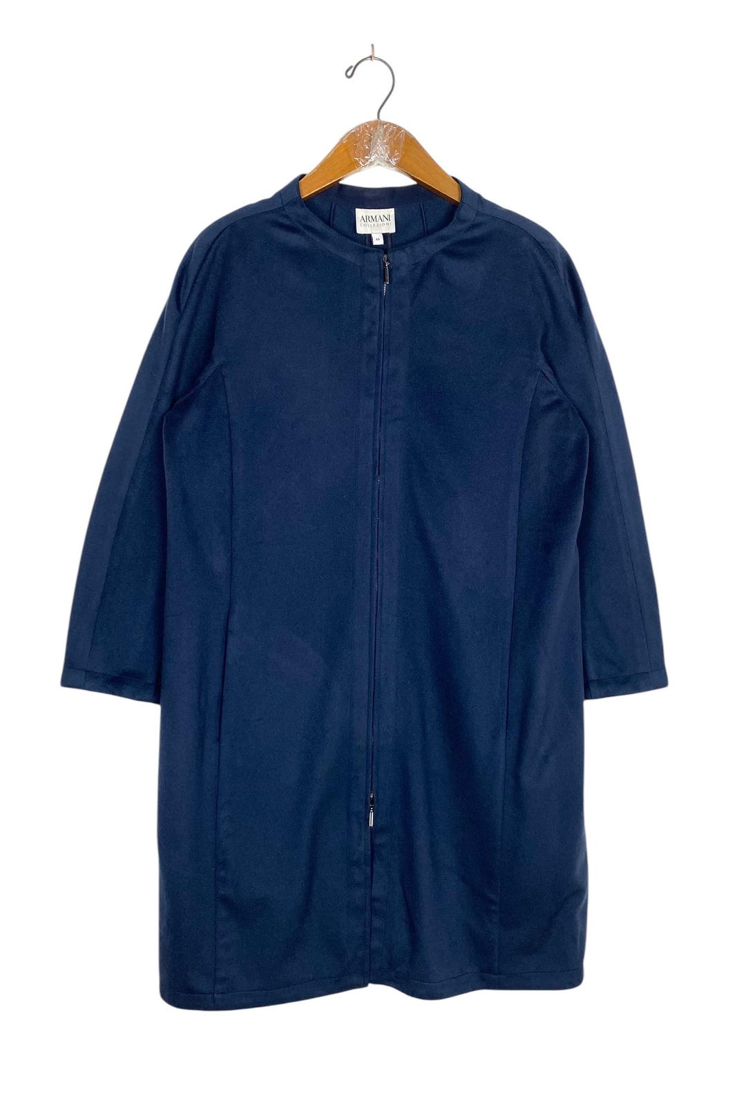 Armani Collezioni Zipper Coat Made in Romania Womens Medium Size Rare ...