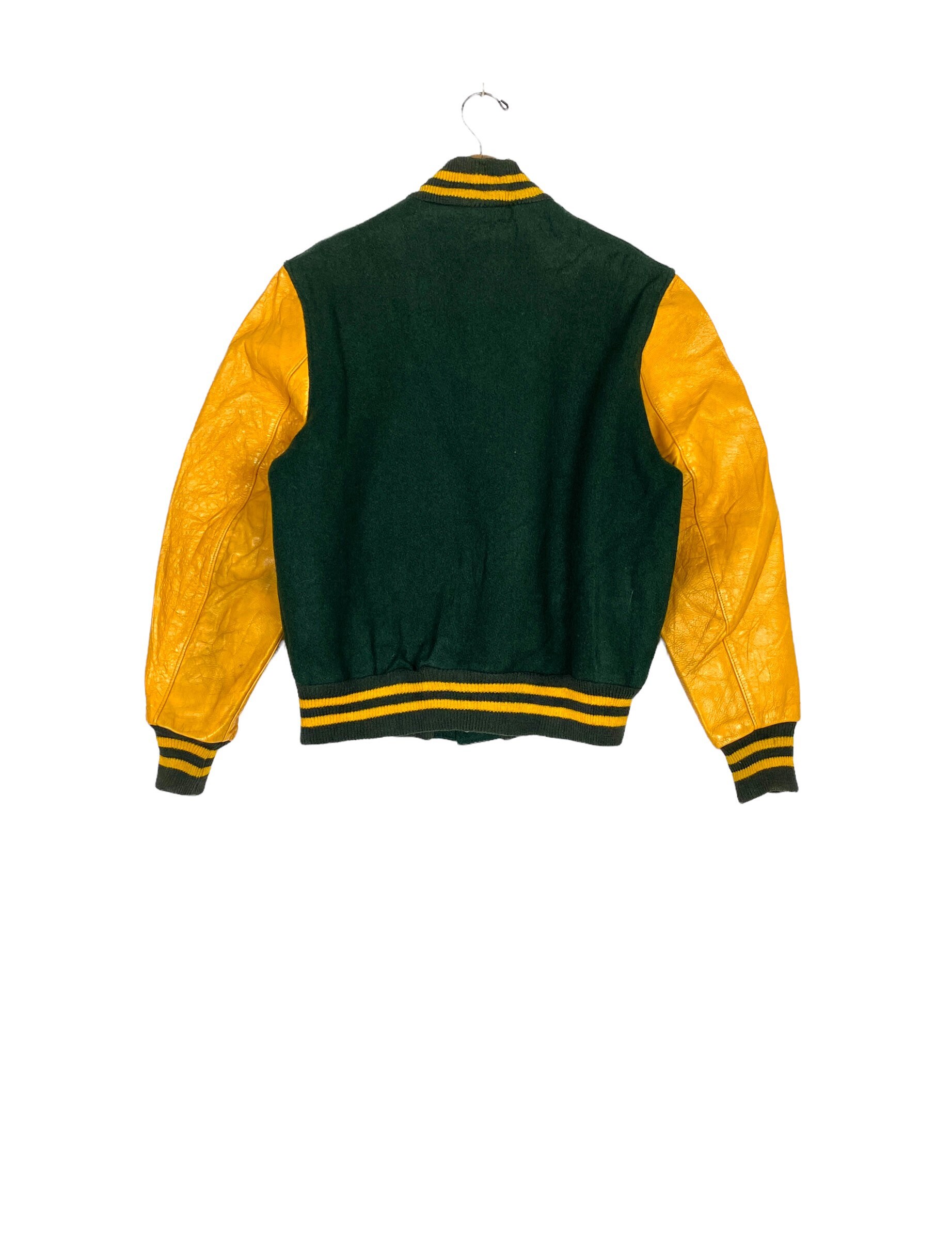 Vintage Varsity Midland Wool Leather Letterman Jacket Medium Size - Etsy