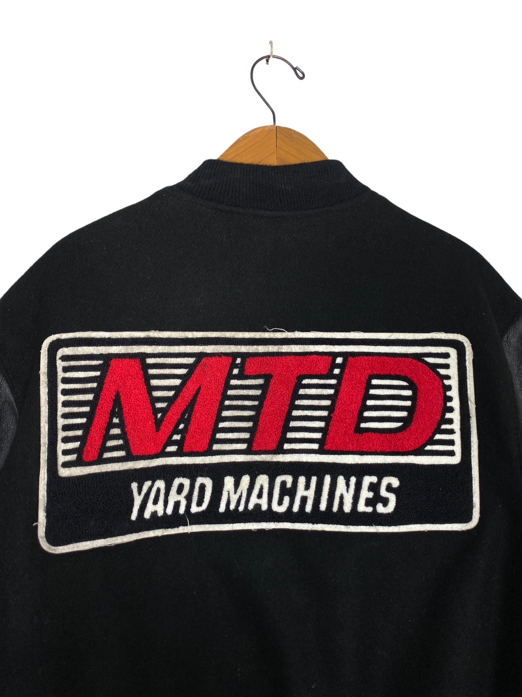 Vintage MTD Yard Machines Wool Varsity Bomber Jacket Scorvill Zip Made ...