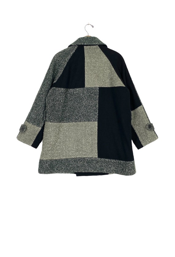 Vintage Comme des Garcons Tricot Patchwork Wool Coat … - Gem