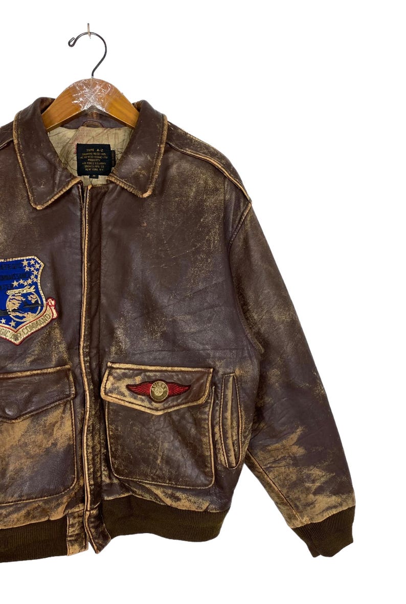 Vintage Avirex Limited USAF DRAWING Type A2 Leather JACKET Men’s Medium ...