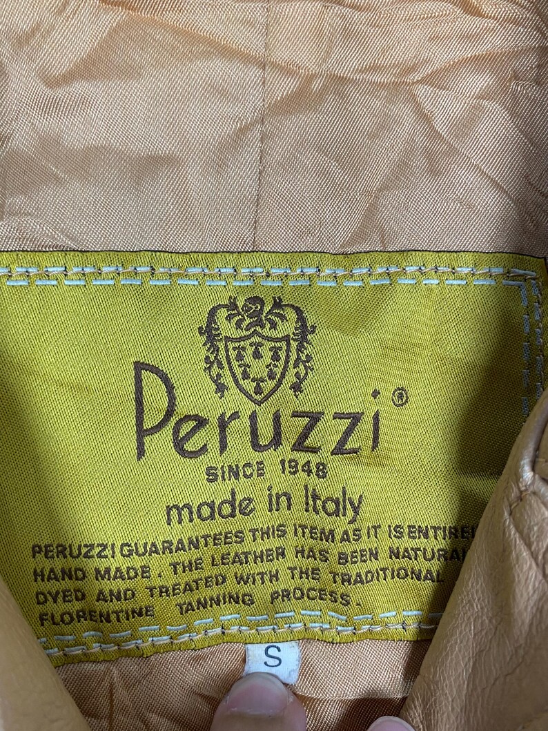 Vintage Peruzzi Vera Pelle Jacket Made in Italy Women’s Extra Small ...
