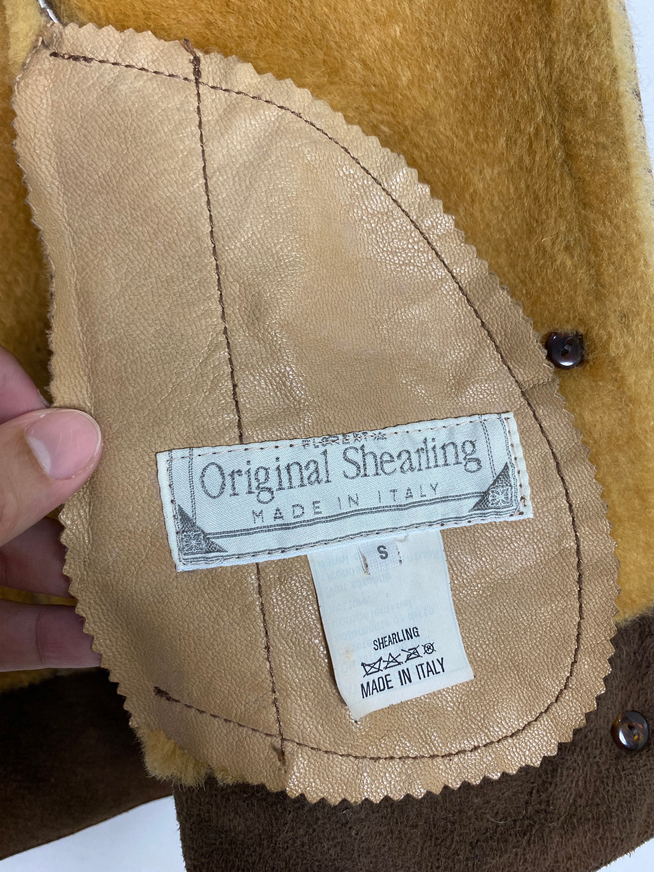 Vintage Ottimo Braccio Shearling Jacket Made in Italy - Etsy