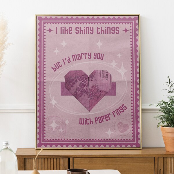 Paper Rings Poster - Etsy