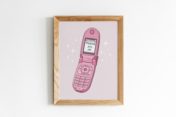 Printable flipping You Off Vintage Flip Phone | Etsy