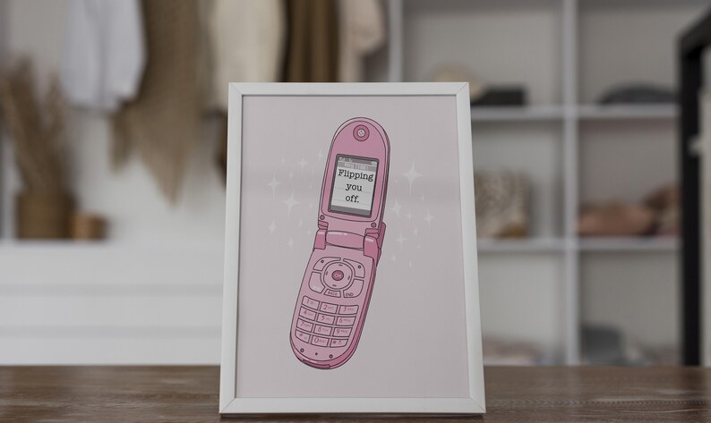 Printable flipping You Off Vintage Flip Phone - Etsy
