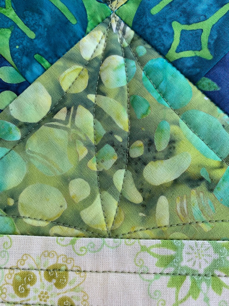 Two Quilted Placemats / 2 Quilted Place Settings / Washable Placemats ...