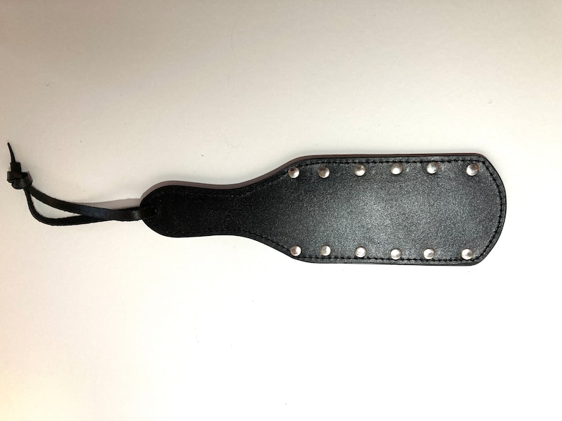 Noble Leather Slapper, Paddle, Whip Made of Leather With Rivets - Etsy