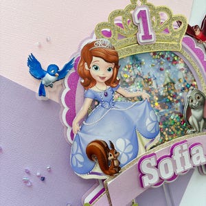 Sofia the First Cake Topper, Personalised Sofia the First Topper, Sofia ...