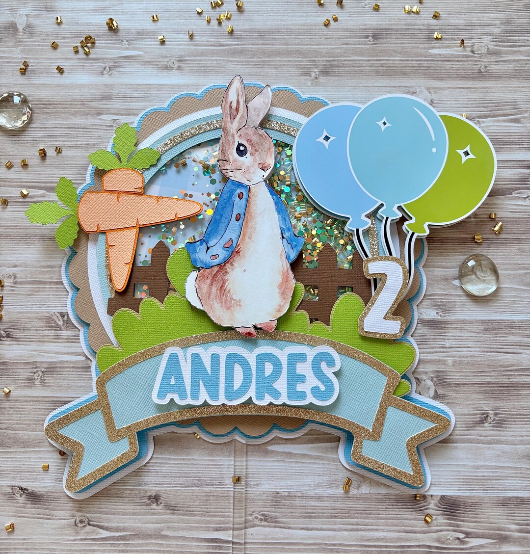 Personalised Peter Rabbit Cake Topper, Peter Rabbit Cake Topper, Peter ...