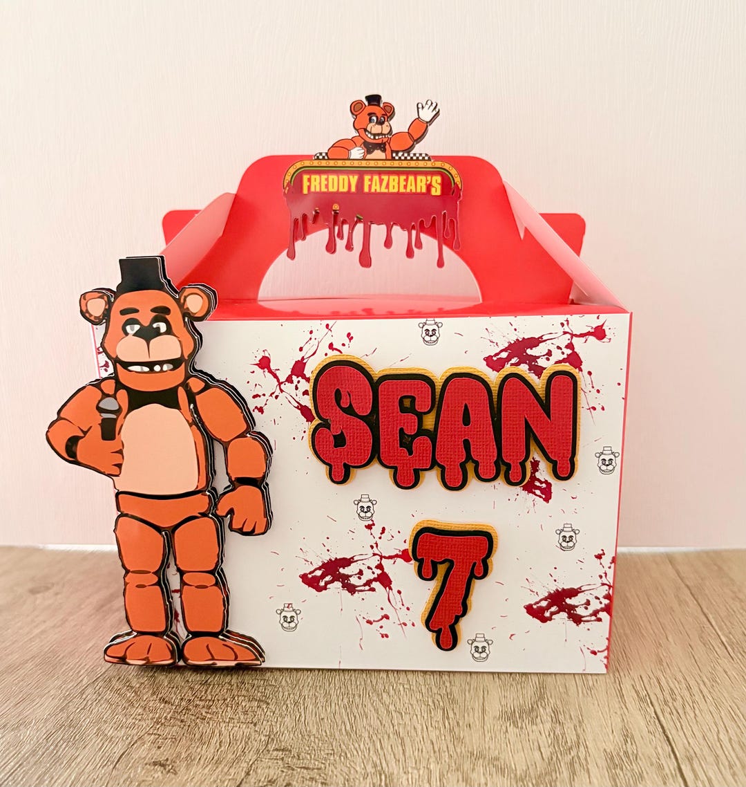 Freddy Fazbear Favor Boxes, Five Nights at Freddy’s Box, Freddy Fazbear ...