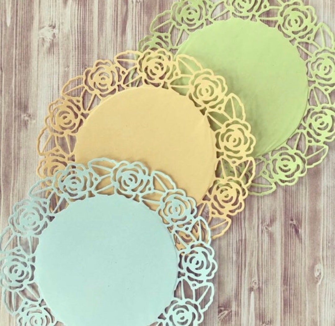 Pastel Paper Lace Doilies - Etsy