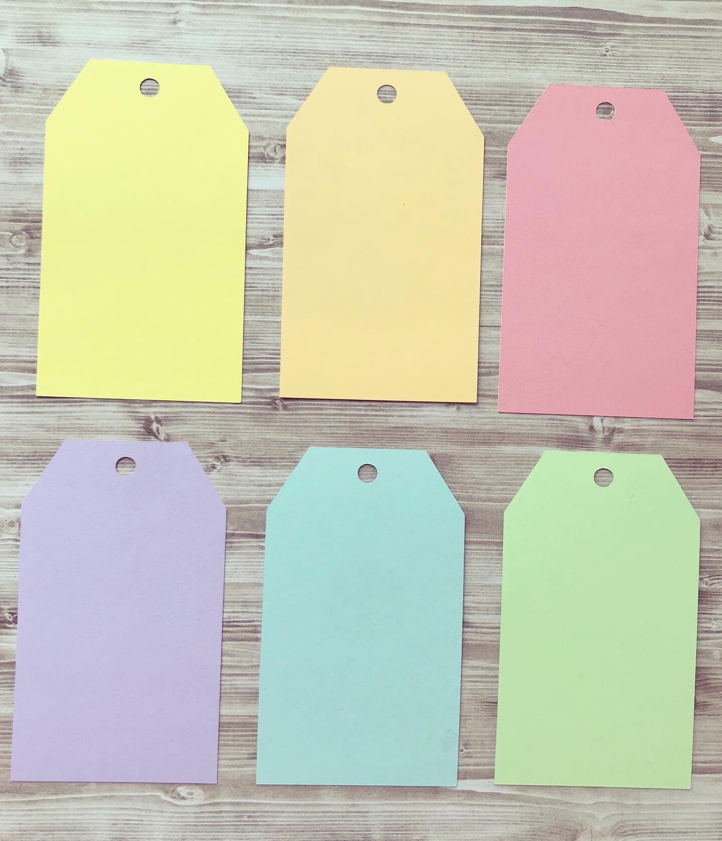 Blank Pastel Gift Tags Mix Tags Labels Pack of 12 - Etsy