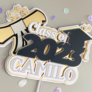 Graduation Personalised Cake Topper Class of 2023 Party - Etsy