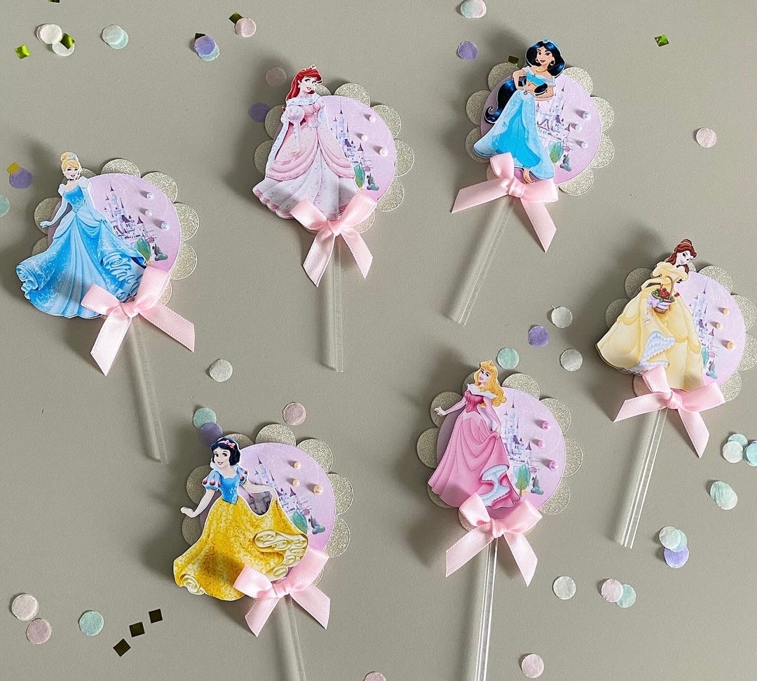 Princess Cupcake Toppers, Birthday Cupcake Topper, Pack of 12 Princess ...