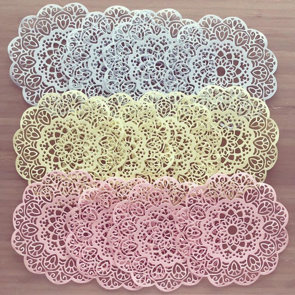Blue Paper Doilies - Etsy
