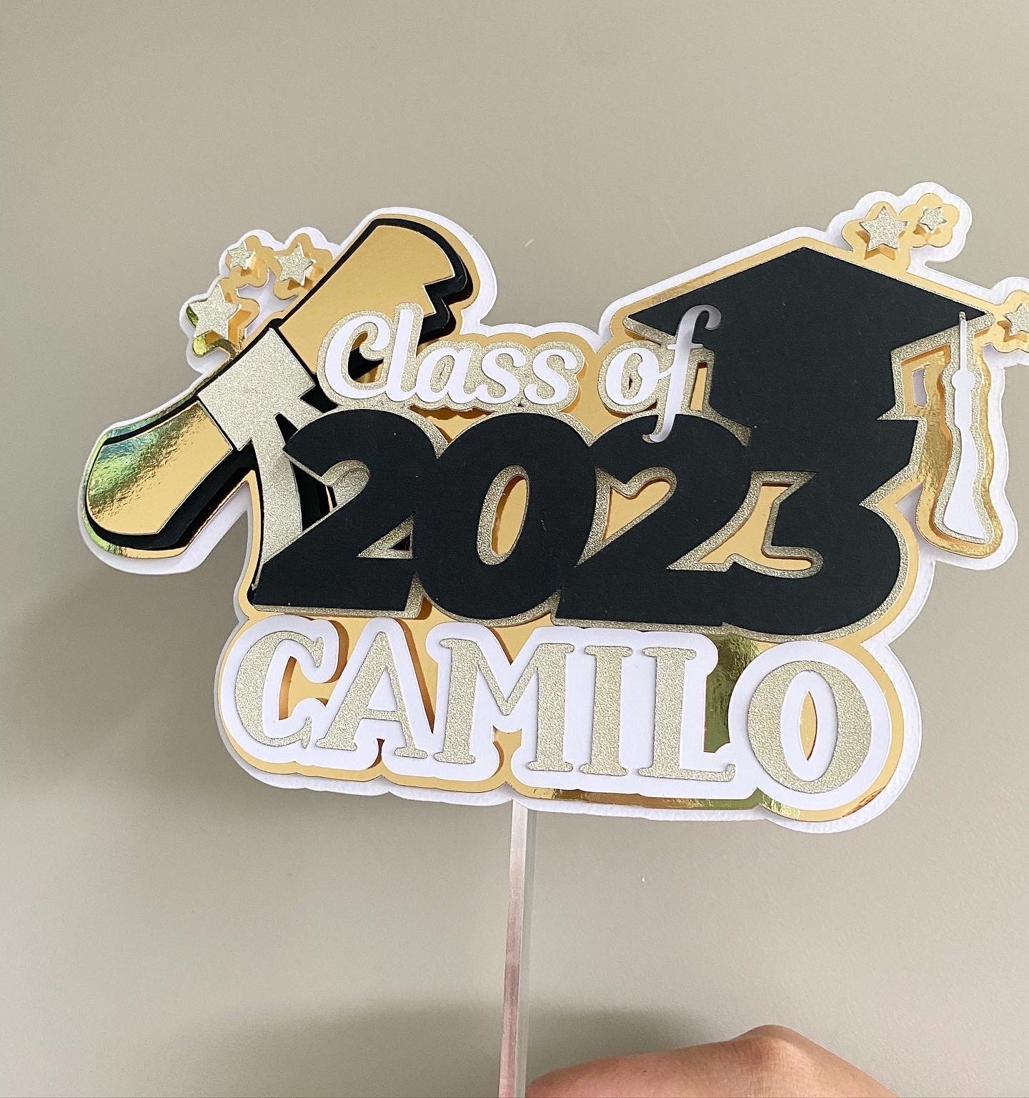 Graduation Personalised Cake Topper Class of 2023 Party - Etsy