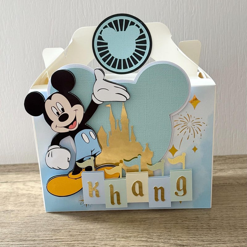 Blue Mickey Mouse Boxes - Etsy UK