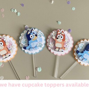 Blue Dog Personalise Party Box, Blue Dog Theme Box, Pink Dog Them Box ...