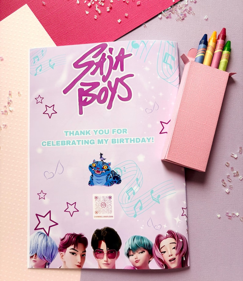 K-pop Demon Hunters Party Box, KDH Favour Box, K-pop Demon Hunters ...