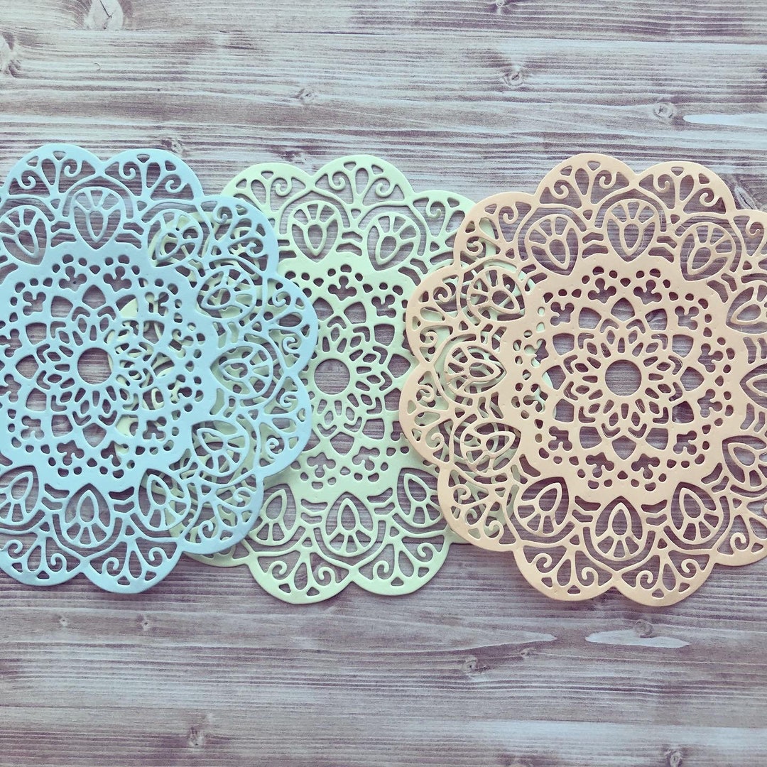 Pastel Paper Lace Doilies - Etsy
