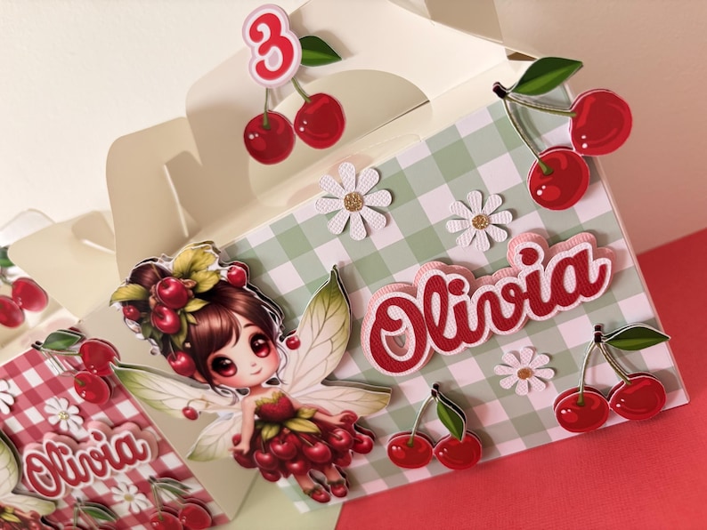 Cherry Party Box, Cherry Theme Box, Cherry Gable Box, Cherry Theme ...