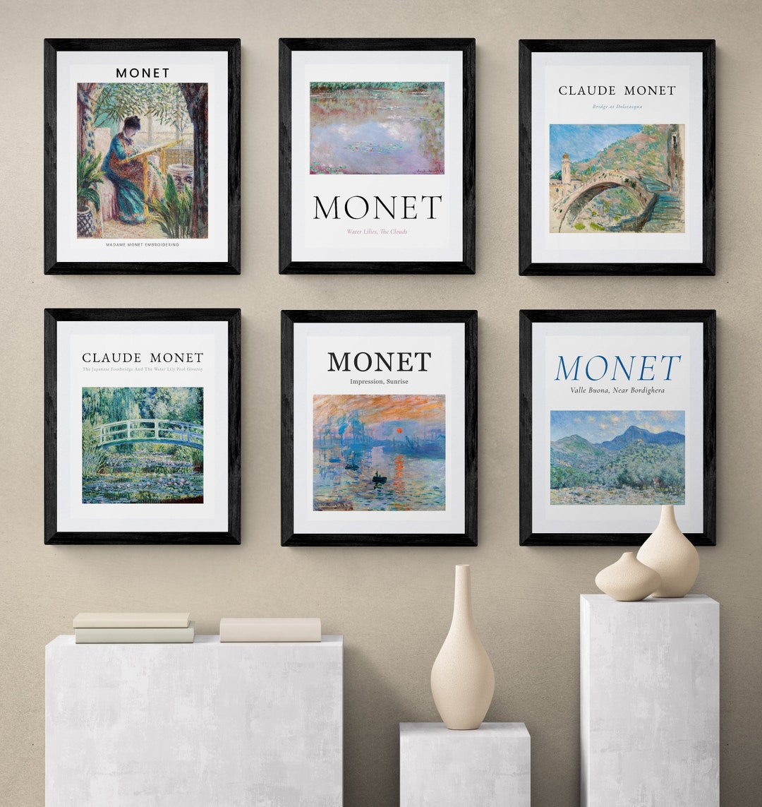 Framed Claude Monet Art Prints or Un-framed Prints Collection 11X14 ...