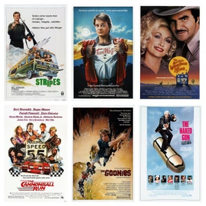 1980s Movie Posters Set 80's Movies Gallery Pick Any 1 - Etsy UK