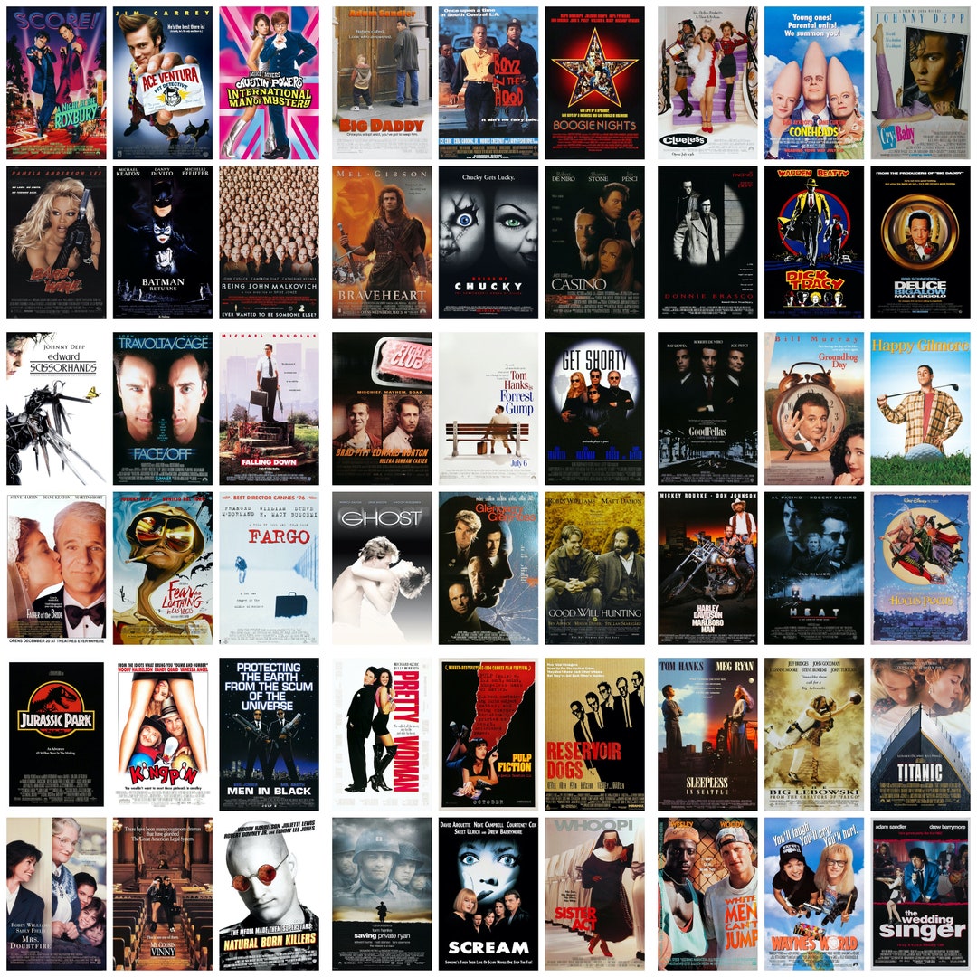 1990s Movie Posters Set 90 s Movies Gallery Pick Any 4 10 Or All 13