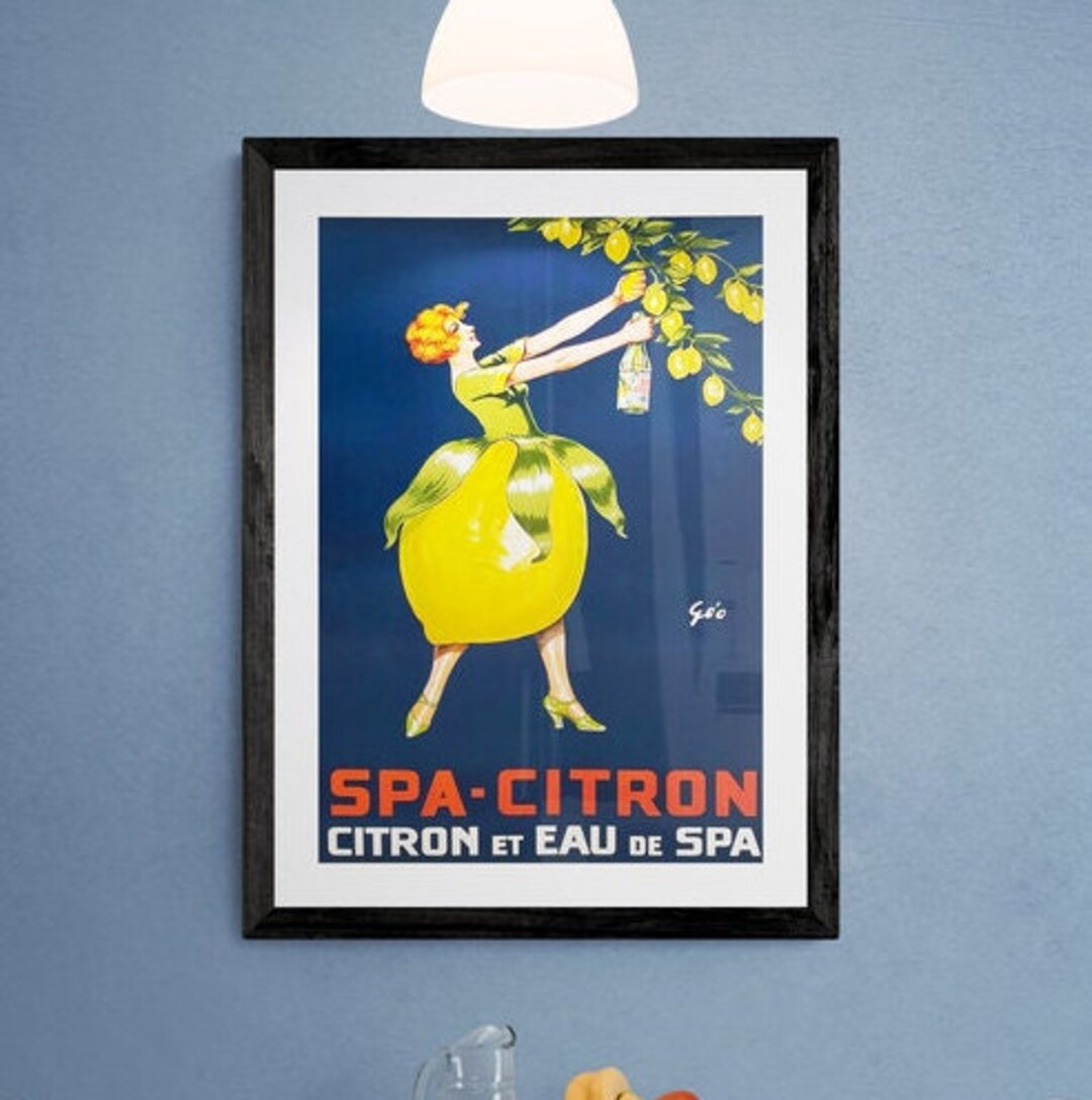Citron Lemon Lady Framed 13 X 19 or Un-framed - Etsy