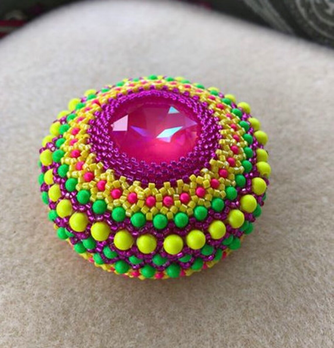 Arabian Treasure Tape Measure Cover Beading Tutorial | Etsy