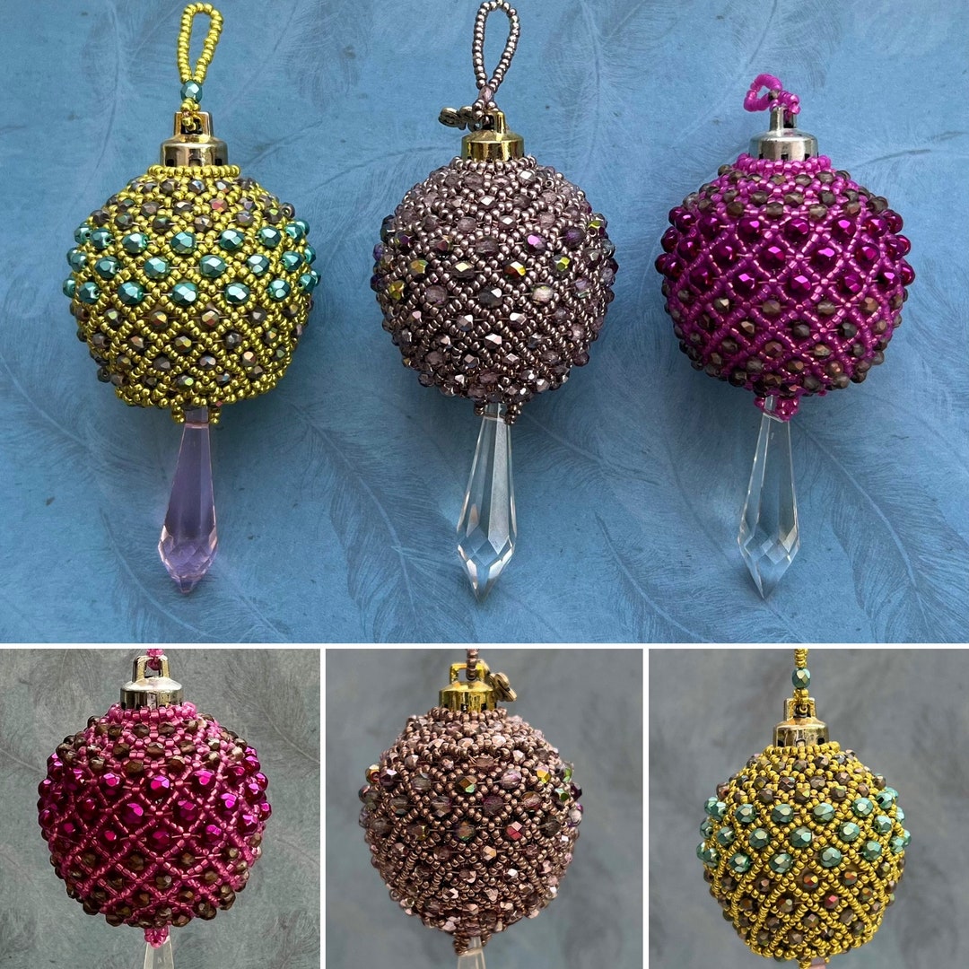 Opulent Elegance Beaded Bauble Tutorial. - Etsy