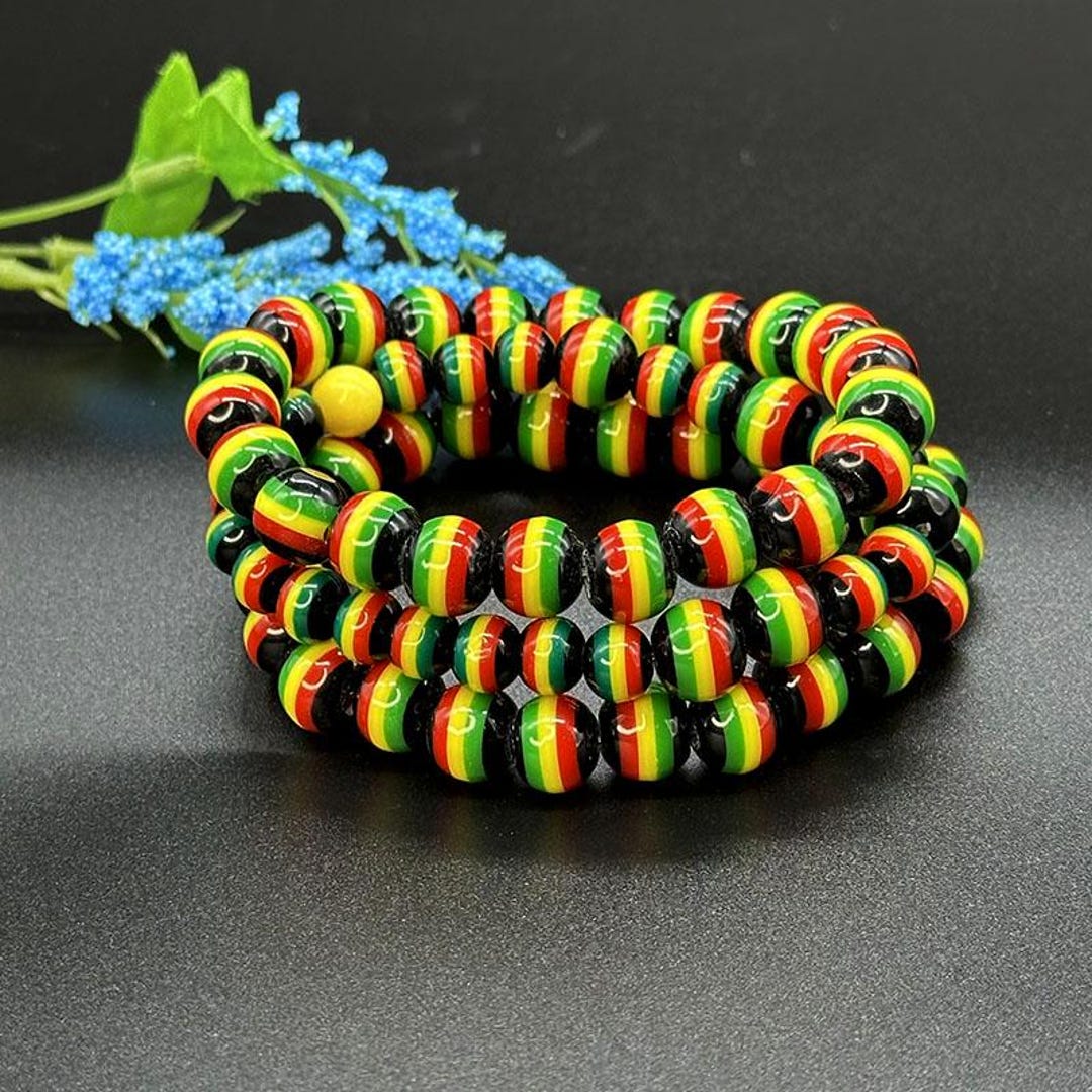 Ghana/juneteenth Colors Bracelet Set - Etsy