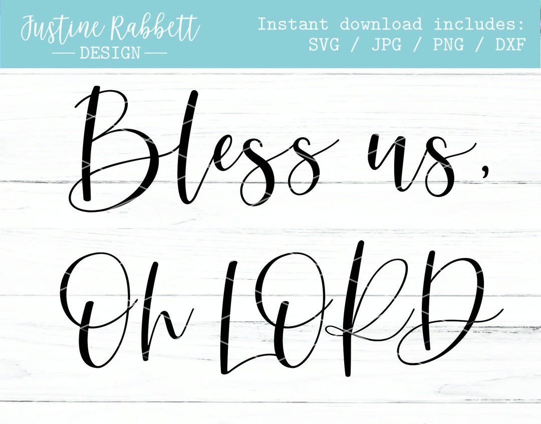 Bless Us, Oh LORD, Wood Sign Design, Prayer Before Meals, Catholic ...
