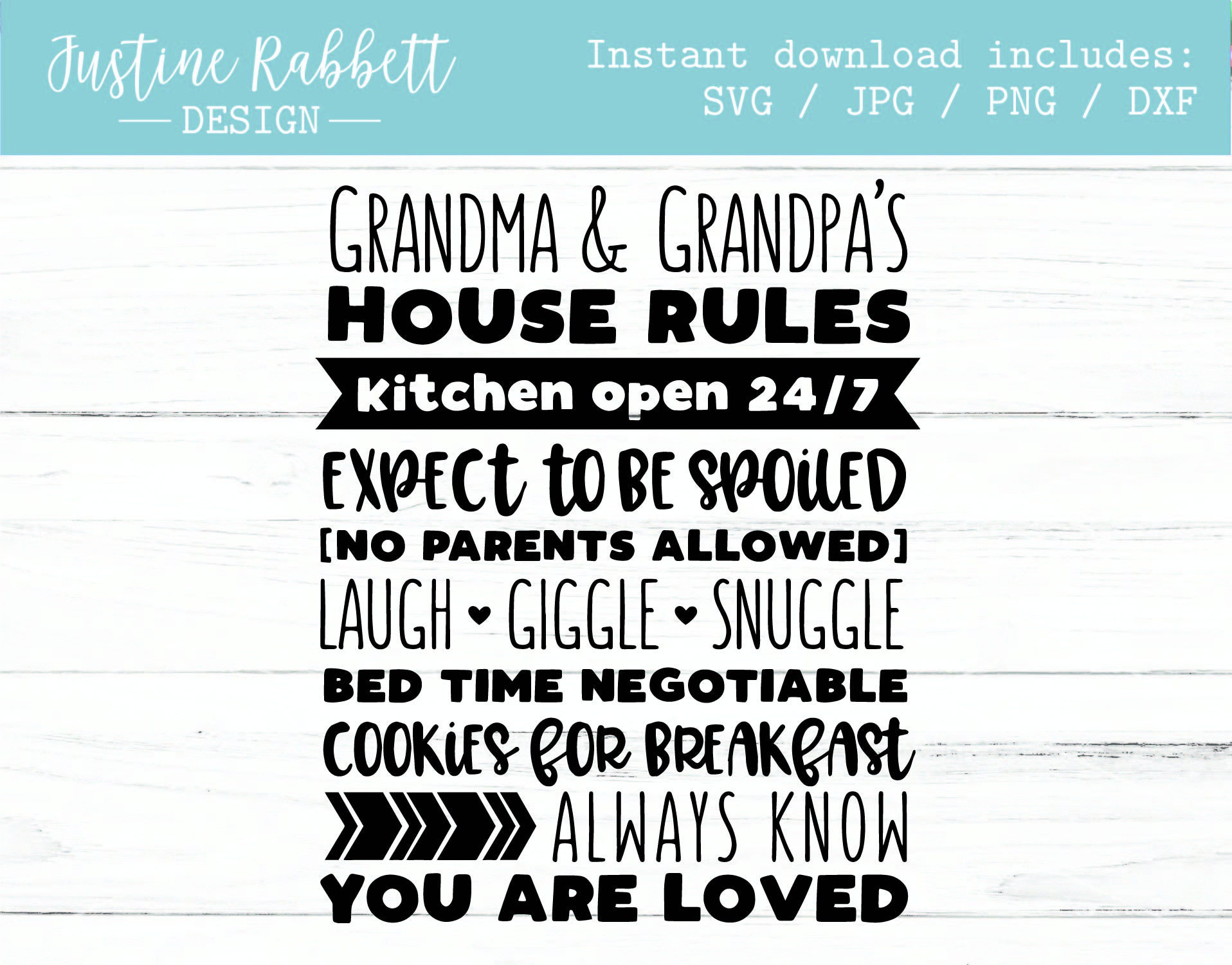 Grandma and Grandpas House Rules Funny Gift for Grandparents - Etsy Canada