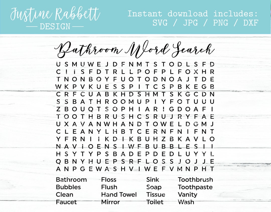 Bathroom Word Search, Forgot Your Phone Sign, Restroom, Funny, Humor ...