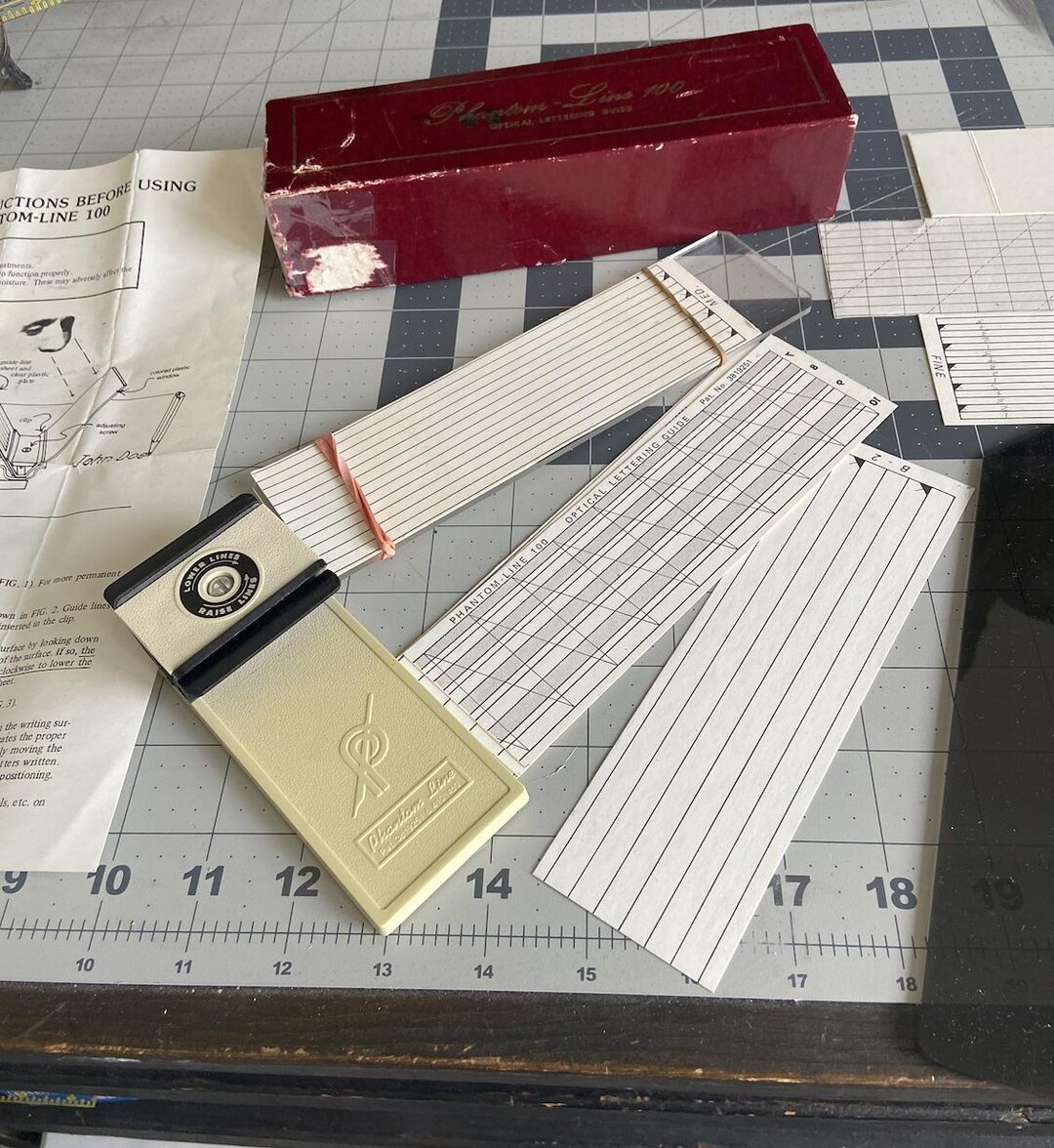 Phantom-line 100 Optical Lettering Guide Calligraphy Tool From the ...