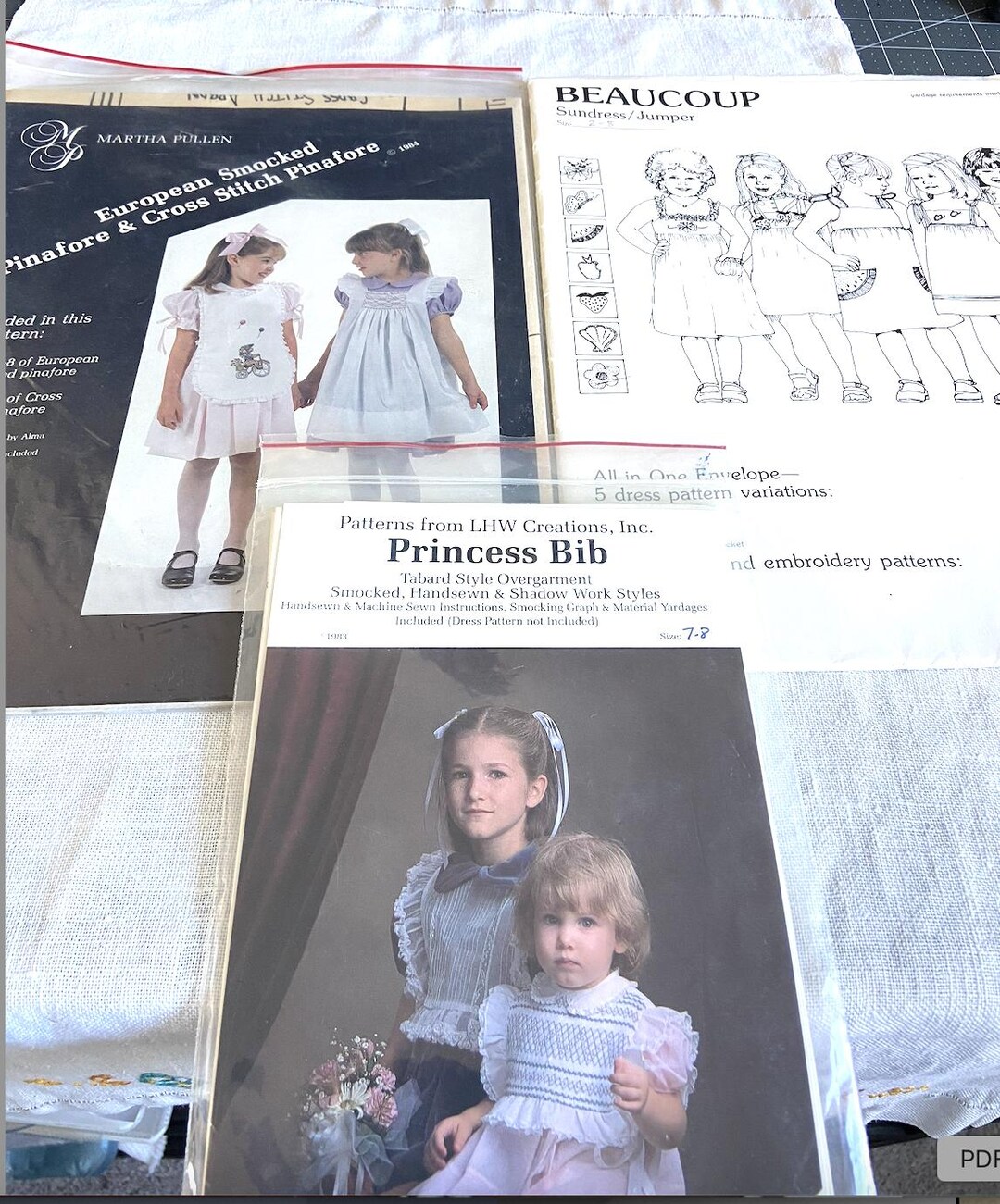 3 Smocking Sewing Patterns: Pinafore, Sundress, Tabard (size 1-8) - Etsy