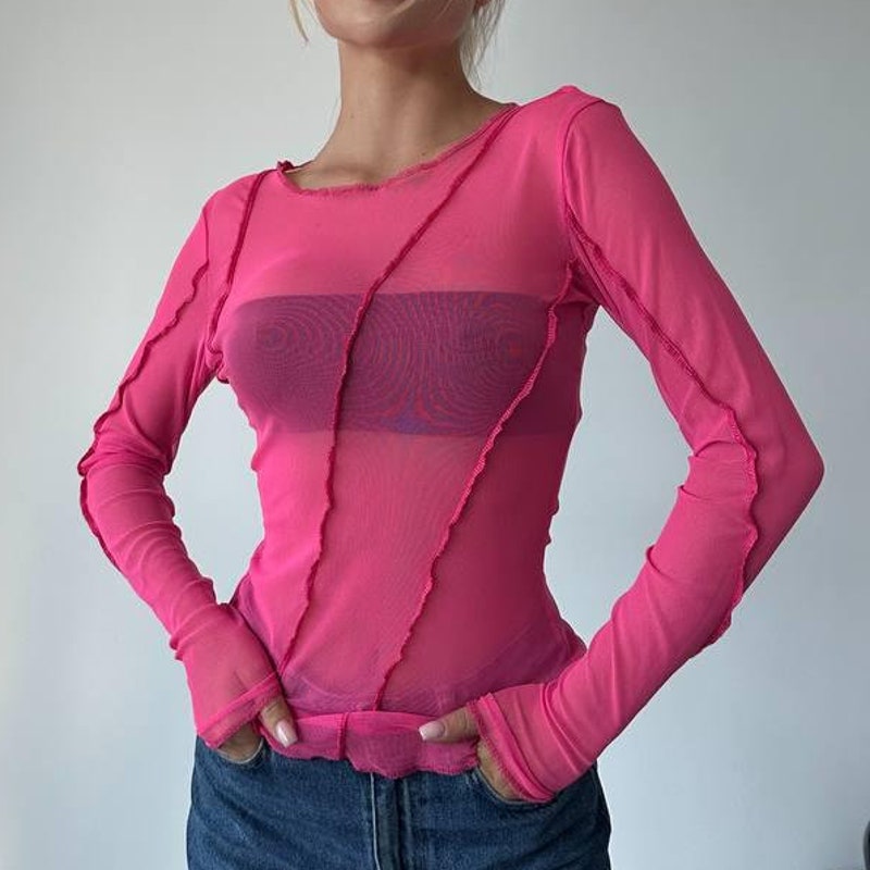 Transparent See Through Blouse - Etsy