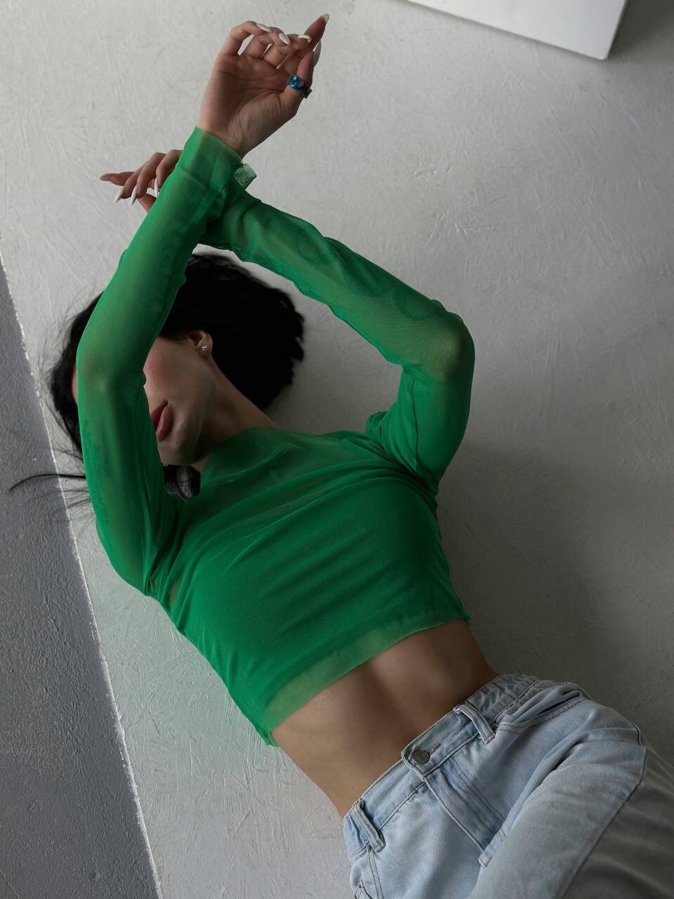 Sheer Mesh Crop Top Transparent Top See Throug Top Rave Crop Tops for ...