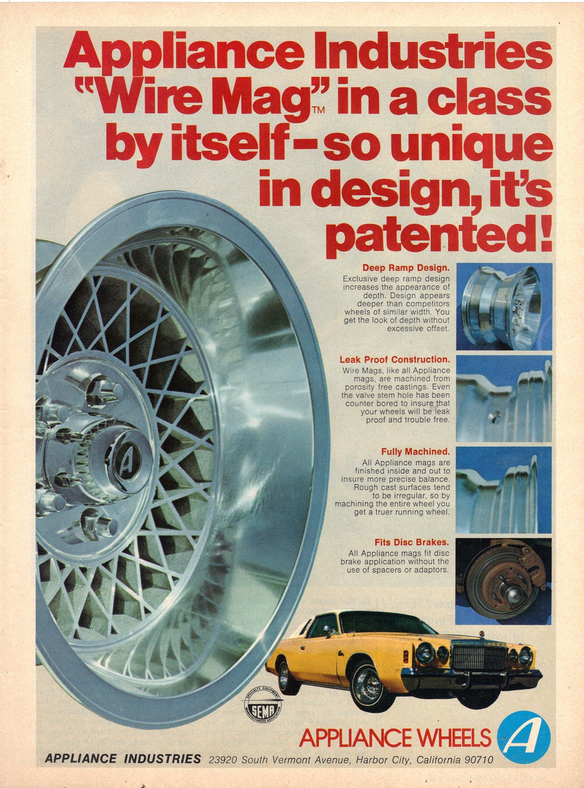 Vintage 1975 Print Ad for Appliance Wheels wire | Etsy