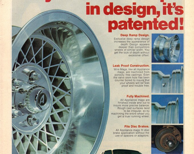 Vintage 1975 Print Ad for Appliance Wheels "wire Mag" - Etsy