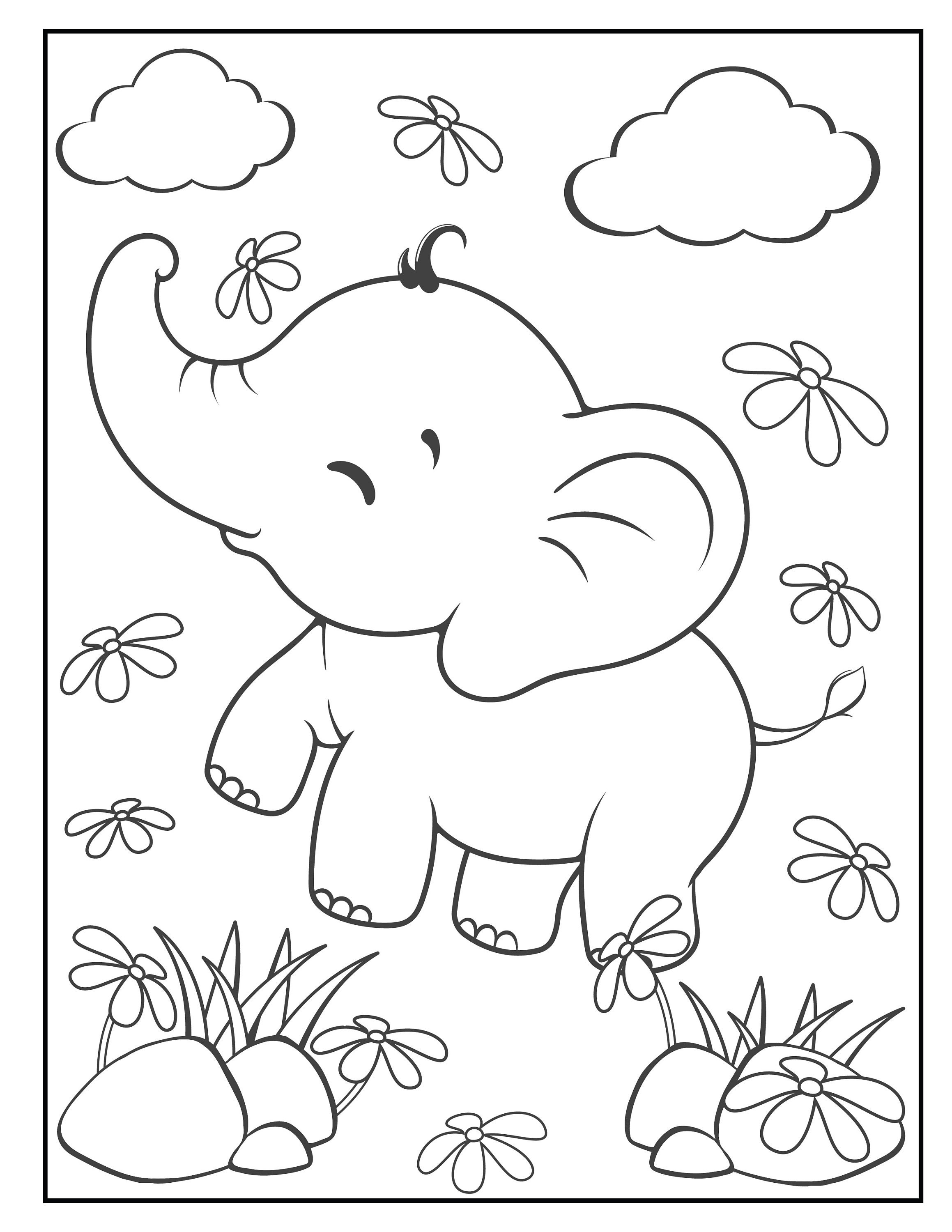 Set of 14 Printable Animal Coloring Pages for Children - Etsy UK