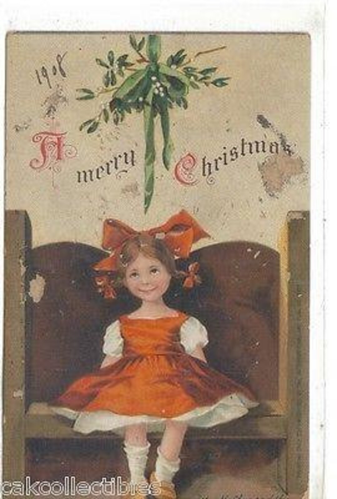 A Merry Christmas 1908 clapsaddle - Etsy