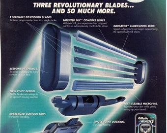 Gillette Mach 3 - Etsy