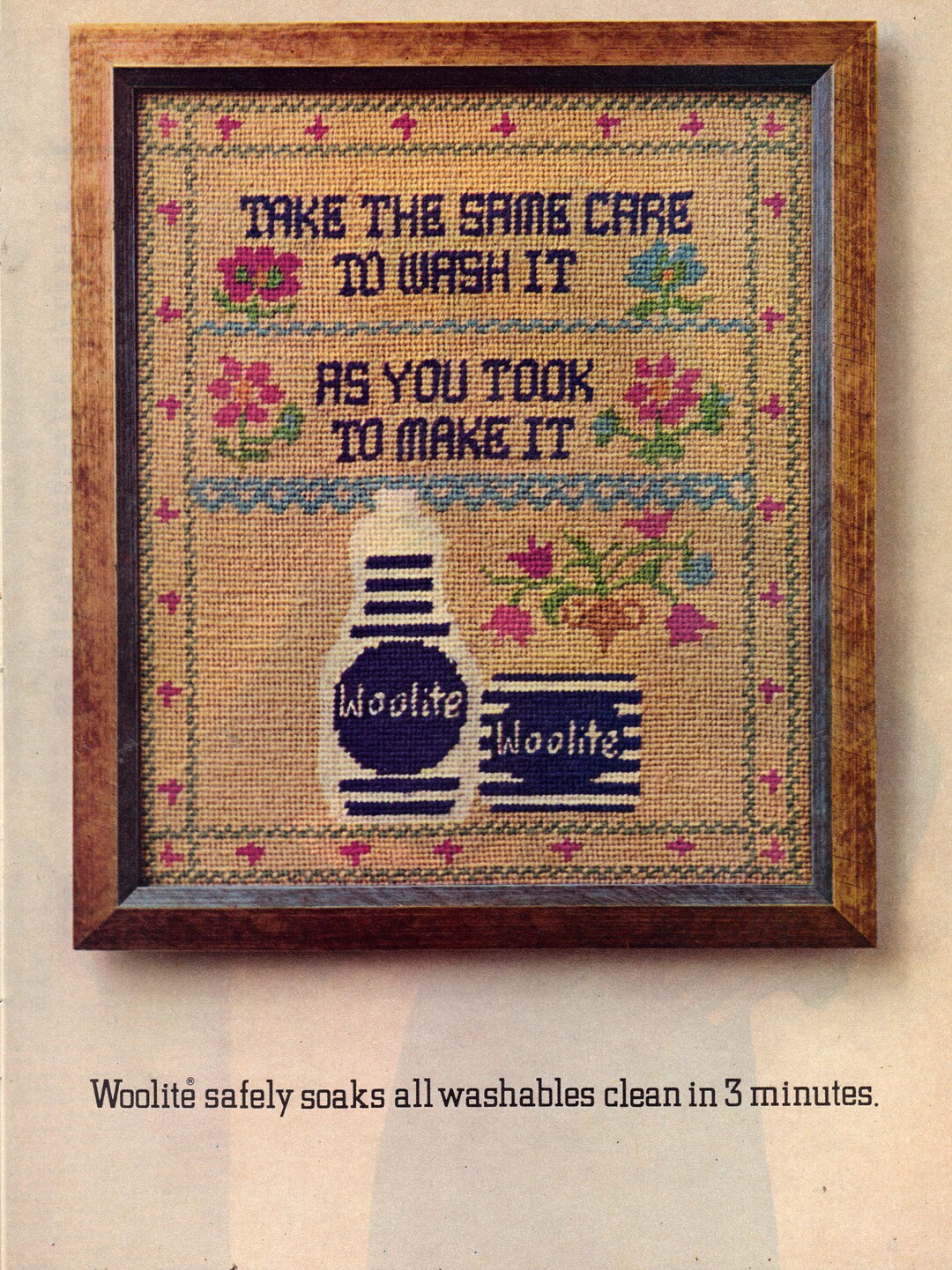 Vintage 1982 Print Ad for Woolite - Etsy