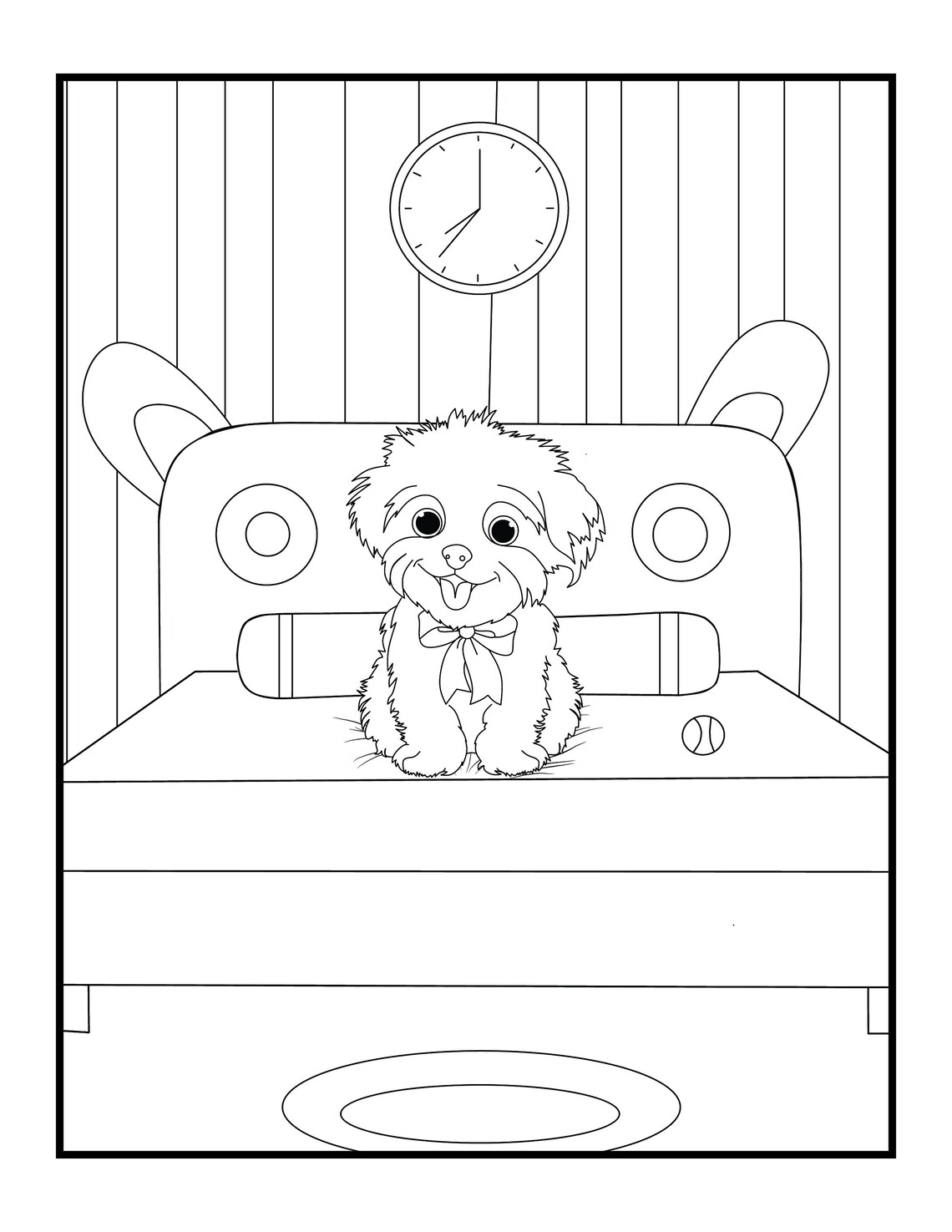 10 Printable Dog Coloring Pages for Children - Etsy