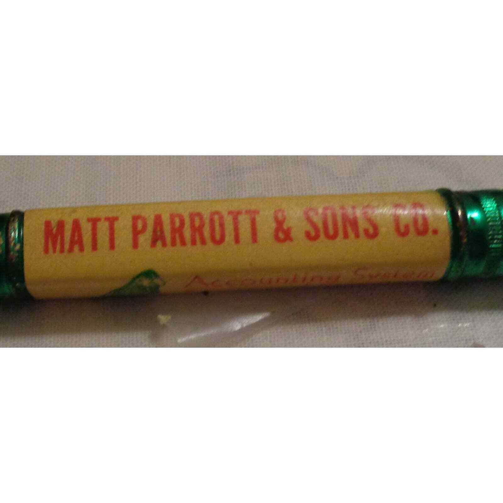 Vintage Celluloid Bullet Pencil matt Parrott & Sons Co. - Etsy