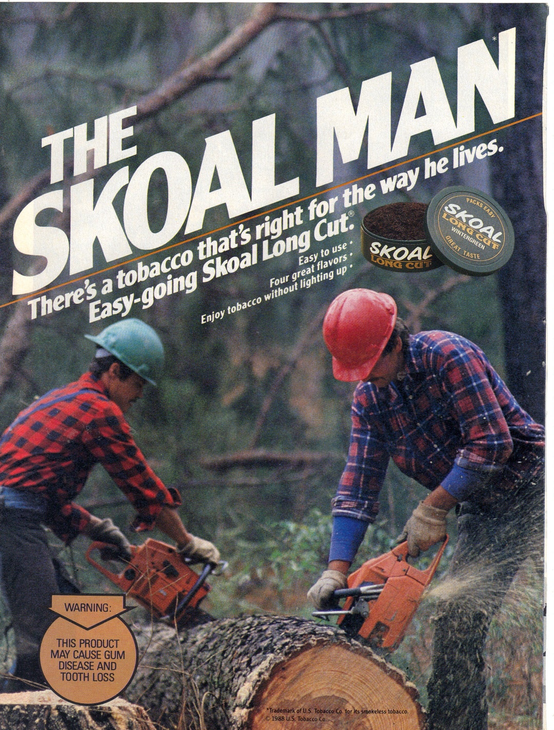 Vintage 1989 Print Ad for Skoal Long Cut and Gumout Cleaner - Etsy
