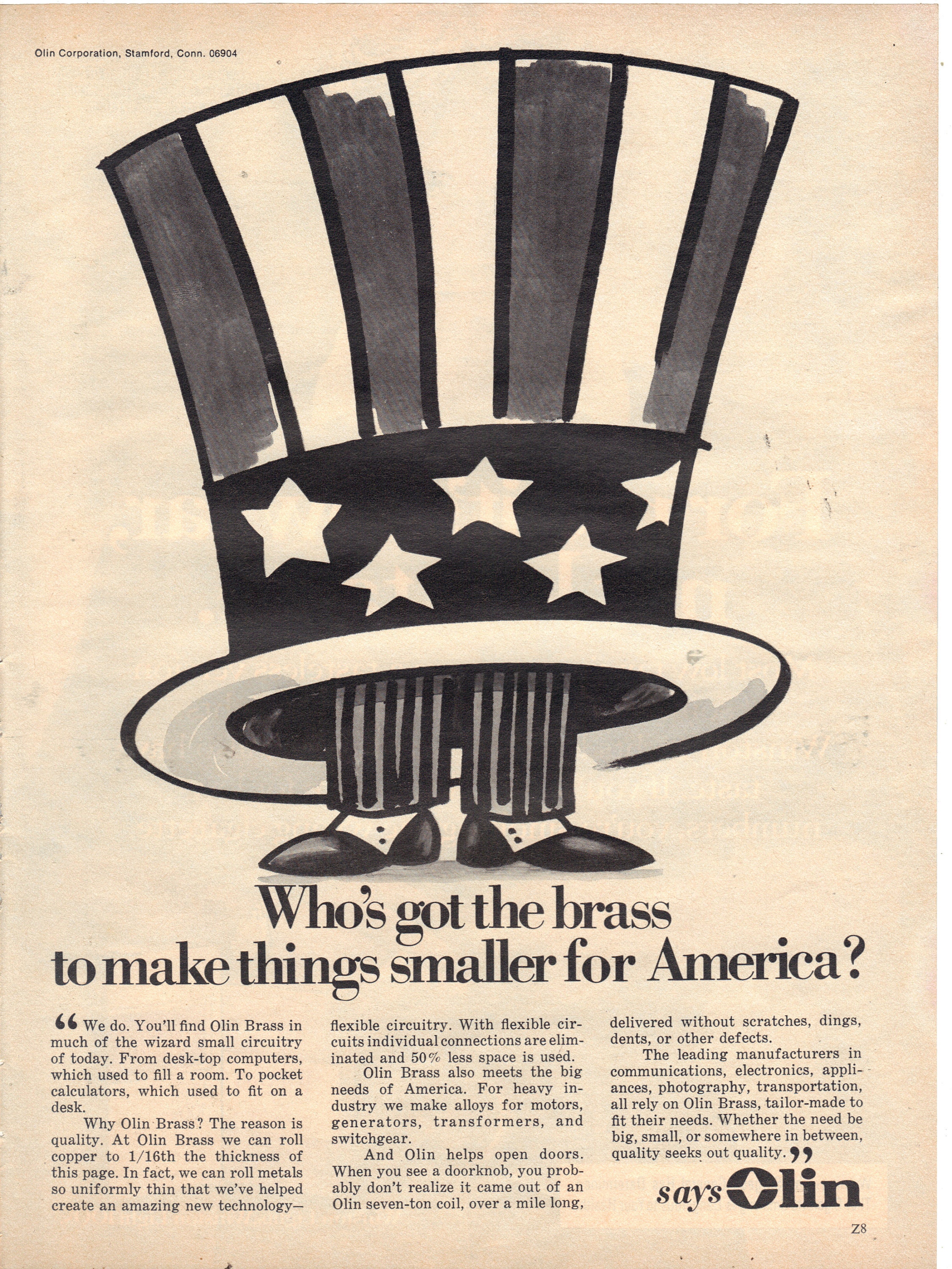 Vintage 1977 Print Ad for Winston Cigarettes and Olin Brass - Etsy